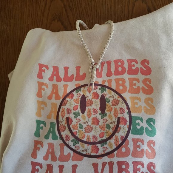Tops | Fall Vibes Smiley Face Pullover Hoodie | Poshmark